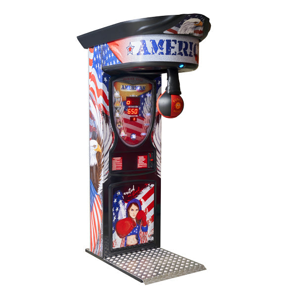 Kalkomat Boxer Fire American Punching Game Machine – ArcadeMachines.com