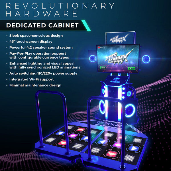 StepManiaX Dance Arcade Machine by Step Revolution – ArcadeMachines.com